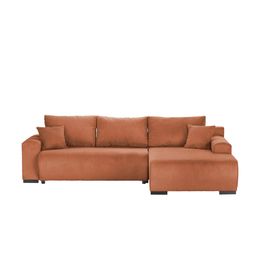 Smart Ecksofa mit Schlaffunktion Nelly kupfer Ma&szlig;e (cm): B: 270 H: 85 T: 185.0 &raquo; M&ouml;bel Kraft