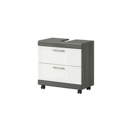 M&ouml;bel Kraft Waschbeckenunterschrank silber Ma&szlig;e (cm): B: 60 H: 60 &raquo; M&ouml;bel Kraft
