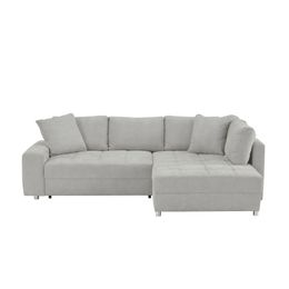 M&ouml;bel Kraft Ecksofa mit pflegeleichtem Bezug Arissa de Luxe grau Ma&szlig;e (cm): B: 268 H: 91 T: 215.0 &raquo; M&ouml;bel Kraft