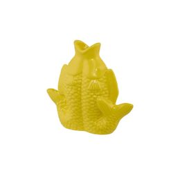 HOME STORY Vase Fisch gelb Steinzeug Ma&szlig;e (cm): B: 4,5 H: 13,3 &raquo; M&ouml;bel Kraft