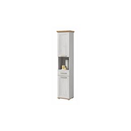 M&ouml;bel Kraft Hochschrank holzfarben Ma&szlig;e (cm): B: 39 H: 187 &raquo; M&ouml;bel Kraft