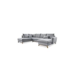 Miuform Wohnlandschaft mit Schlaffunktion Scandic Lagom grau Ma&szlig;e (cm): B: 312 H: 90 &raquo; M&ouml;bel Kraft
