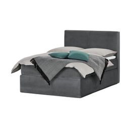 Boxi Boxspringbett 140 x 200 cm Boxi Classic grau Ma&szlig;e (cm): B: 140 H: 125 &raquo; M&ouml;bel Kraft