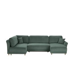 M&ouml;bel Kraft Wohnlandschaft mit Funktion Malyn II gr&uuml;n Ma&szlig;e (cm): B: 316 H: 90 T: 160.0 &raquo; M&ouml;bel Kraft