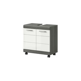 M&ouml;bel Kraft Waschbeckenunterschrank silber Ma&szlig;e (cm): B: 60 H: 60 &raquo; M&ouml;bel Kraft