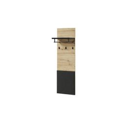 M&ouml;bel Kraft Garderobenpaneel holzfarben Holzwerkstoff Ma&szlig;e (cm): B: 40 H: 133 T: 27.0 &raquo; M&ouml;bel Kraft
