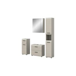M&ouml;bel Kraft Badkombination beige Ma&szlig;e (cm): B: 150 H: 185 &raquo; M&ouml;bel Kraft