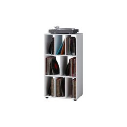 M&ouml;bel Kraft Schallplatten-M&ouml;bel wei&szlig; Ma&szlig;e (cm): B: 60 H: 115 T: 36.0 &raquo; M&ouml;bel Kraft