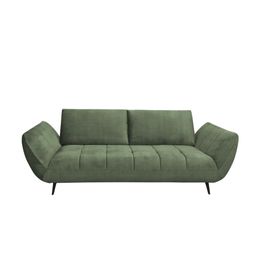 bobb Sofa 2 5 -sitzig mit Sitztiefenverstellung Carly gr&uuml;n Ma&szlig;e (cm): B: 240 H: 90 T: 123.0 &raquo; M&ouml;bel Kraft