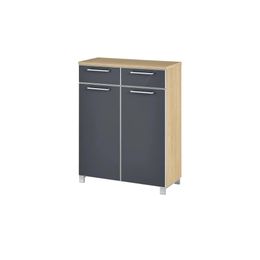 M&ouml;bel Kraft Schuhschrank grau Ma&szlig;e (cm): B: 84 H: 108 T: 37.0 &raquo; M&ouml;bel Kraft