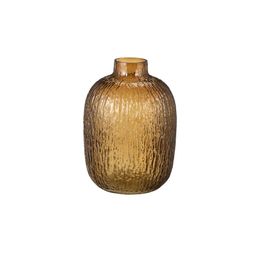 HOME STORY Vase braun Glas Ma&szlig;e (cm): H: 20 &Oslash;: 13.5 &raquo; M&ouml;bel Kraft