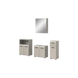M&ouml;bel Kraft Badkombination beige Ma&szlig;e (cm): B: 180 H: 185 &raquo; M&ouml;bel Kraft