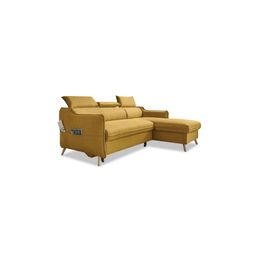 Miuform Ecksofa mit Schlaffunktion Sweet Harmony gelb Ma&szlig;e (cm): B: 228 H: 95 &raquo; M&ouml;bel Kraft
