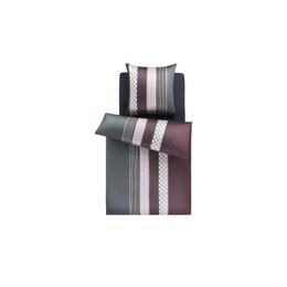 JOOP! Mako-Satin Bettw&auml;sche Cornflower Stripe rot Ma&szlig;e (cm): B: 135 &raquo; M&ouml;bel Kraft