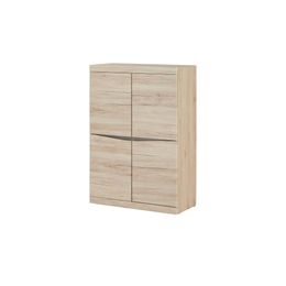 M&ouml;bel Kraft Kommode holzfarben Ma&szlig;e (cm): B: 86 H: 123 T: 40.0 &raquo; M&ouml;bel Kraft