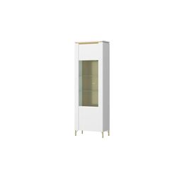 M&ouml;bel Kraft Vitrine mit Softclose wei&szlig; Ma&szlig;e (cm): B: 70 H: 201 T: 40.0 &raquo; M&ouml;bel Kraft