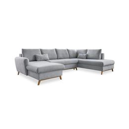 Miuform Wohnlandschaft mit Schlaffunktion Scandic Lagom grau Ma&szlig;e (cm): B: 312 H: 90 &raquo; M&ouml;bel Kraft