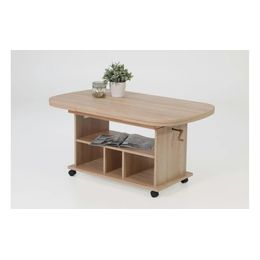 M&ouml;bel Kraft Funktionscouchtisch holzfarben Ma&szlig;e (cm): B: 67 H: 63 &raquo; M&ouml;bel Kraft