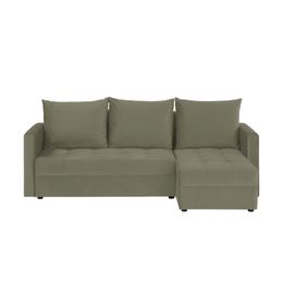 Primo Ecksofa mit Schlaffunktion Mirage gr&uuml;n Ma&szlig;e (cm): B: 220 H: 88 T: 148.0 &raquo; M&ouml;bel Kraft