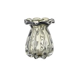 HOME STORY Vase grau Glas Ma&szlig;e (cm): B: 18,5 H: 23 &raquo; M&ouml;bel Kraft