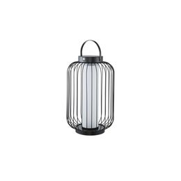 HOME STORY LED Solar Laterne schwarz Eisen,Kunststoff Ma&szlig;e (cm): H: 40 &Oslash;: 25.0 &raquo; M&ouml;bel Kraft