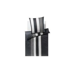 JOOP! Mako-Satin Bettw&auml;sche Cornflower Stripe grau Ma&szlig;e (cm): B: 135 &raquo; M&ouml;bel Kraft