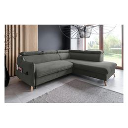Miuform Ecksofa mit Schlaffunktion Sweet Harmony grau Ma&szlig;e (cm): B: 253 H: 95 &raquo; M&ouml;bel Kraft