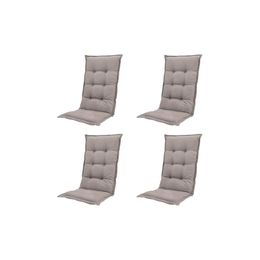 M&ouml;bel Kraft Auflage hoch 4er-Set Basic braun Ma&szlig;e (cm): B: 50 H: 6 &raquo; M&ouml;bel Kraft