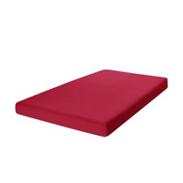 CS Schmal como Spannbetttuch Uni Jersey rot Ma&szlig;e (cm): B: 90 &raquo; M&ouml;bel Kraft
