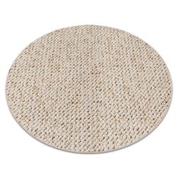 RUGSX Teppich, Beige, Textil, Rund, 170x170 cm, Teppiche & B&ouml;den, Teppiche