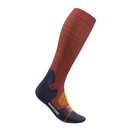 Bauerfeind Herren Sportsocken "OUTDOOR MERINO COMPRESSION SOCKS", Gr. 38granat, s, Obermaterial: 54% Polyamid, 37% Wolle, 9% Elasthan, Socken, mit