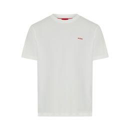 Hugo Herren T-Shirt "Dero"natural103, Gr. S, unifarben, Single Jersey, Obermaterial: 100% Baumwolle, Shirts, Rundhalsausschnitt, Regular Fit, Basic