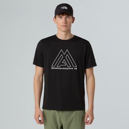 The North Face Herren Funktionsshirt "M MA 24/7 SHORT SLEEVES TEE", schwarz, Gr. L, Jersey, Obermaterial: 100% Polyester, Shirts, Kurzarm-Design, mit