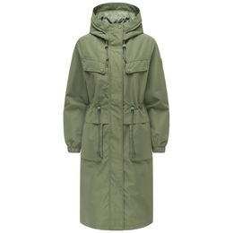 Navahoo Damen Langmantel "Kirschwind 14"olivgr&uuml;n, Gr. XL, Obermaterial: 100% Polyester. Innenfutter: 100% Polyester. &Auml;rmelfutter: 100% Polyester,