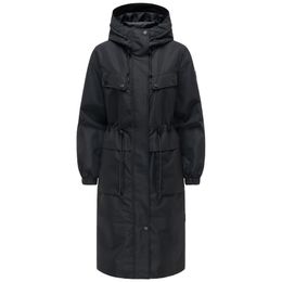 Navahoo Damen Langmantel "Kirschwind 14"schwarz, Gr. XL, Obermaterial: 100% Polyester. Innenfutter: 100% Polyester. &Auml;rmelfutter: 100% Polyester,