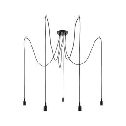 Paulmann H&auml;ngeleuchte, Schwarz, Metall, 15x200x15 cm, LED-Leuchtmittel austauschbar, Lampen & Leuchten, Innenbeleuchtung, Leuchten nach R&auml;umen, Esstischlampen