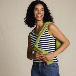 LANDS' END Baumwoll-Top f&uuml;r Damen, Damen, size: regular, Blau, Baumwolle, by Lands' End