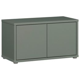 CARRYHOME Garderobenbank, Salbeigr&uuml;n, Kunststoff, 74.5x41.5x34.9 cm, Garderobe, Garderobenb&auml;nke