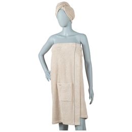 Vossen Frottierset Wellness Dreams, Greige, Textil, 2-teilig, Uni, 80x140 cm, ISO 9001, Fkt, Oeko-Tex&reg; Standard 100, Handmade in Austria, Badtextilien, Handtuch-Sets
