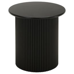 Xora Beistelltisch, Schwarz, Holzwerkstoff, rund, rund, 40x41x40 cm, Wohnzimmer, Wohnzimmertische, Beistelltische