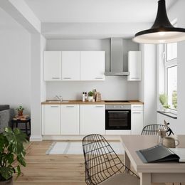 Nobilia K&uuml;chenleerblock Touch, Wei&szlig;, Eiche, Holzwerkstoff, 1 Schublade(n) Schubladen, nur wie online abgebildet bestellbar, 240 cm, Blauer Engel, Pefc, Goldenes M, Made in Germany, DGM-Klimapakt, seitenverkehrt erh&auml;ltlich, vormontierter Korpus, K&uuml;chen, K&uuml;chenzeilen & K&uuml;chenbl&ouml;cke, K&uuml;chenzeilen ohne Ger&auml;te
