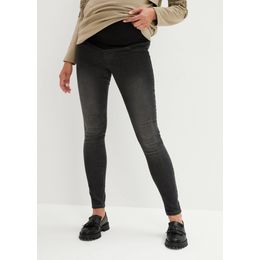 bonprix Umstandsjeggings mit Baumwolle (2er Pack) Skinny, blau, Gr.38, Skinny-Jeans f&uuml;r die Schwangerschaft im Doppelpack, 82% Baumwolle