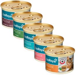 ZooRoyal Mousse Mixpaket Katzen-Nassfutter getreidefrei 60x85g
