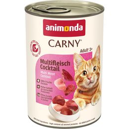 animonda Carny Adult Multi-Fleischcocktail Katzen-Nassfutter ohne Soja & Zucker 24x400g