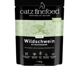 Catz Finefood Purrrr No.109 Wildschwein Katzen-Nassfutter ohne Konservierungsmittel 16x85g