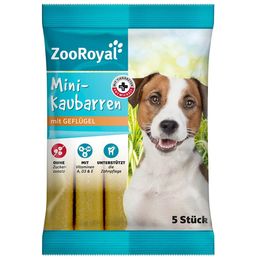 ZooRoyal Mini Kaubarren mit Gefl&uuml;gel Hundesnacks ohne Zuckerzusatz 3x250g