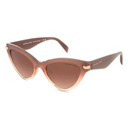 Michael Kors 0MK2259U ROANOKE | Damen-Sonnenbrille | Fassung: Vollrand, Cat Eye, Acetat, Rot Verlaufend | Glasfarbe: Pink Verlaufend