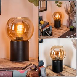 hofstein Koyoto Tischleuchte Glas 15 cm Bernsteinfarben, 1-flammig