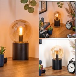 hofstein Gastor Tischleuchte Glas 15 cm Bernsteinfarben, 1-flammig
