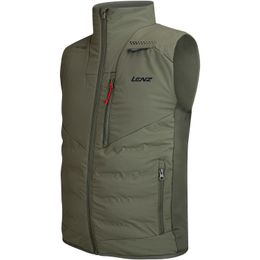 Lenz Heizweste 3.0 Unisex mit HEAT PADS Farbe Oliv &ndash; Gr&ouml;&szlig;e M (Damen) / XS (Herren)